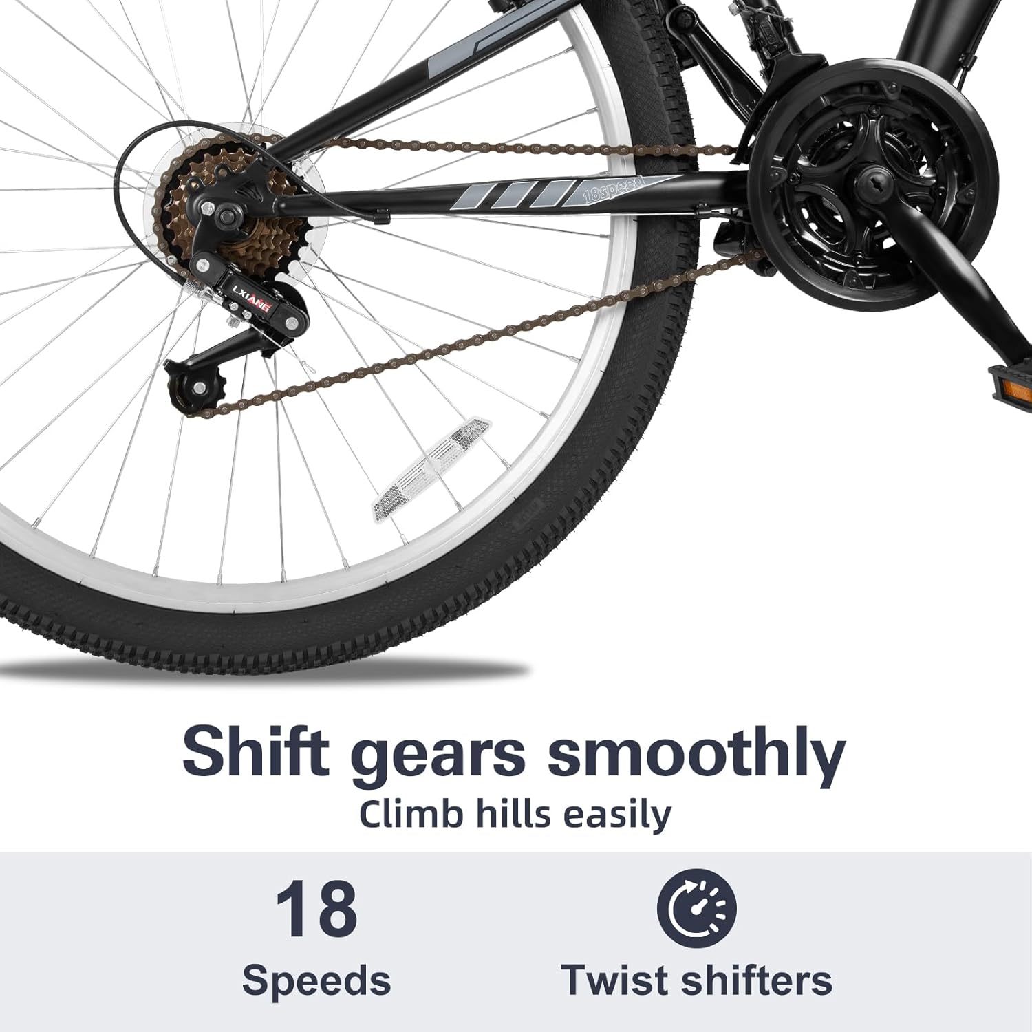 Weize Mountain Bike, 27.5 Inch Outdoor Cycling MTB Bike 18 Speed, High – Hykolity