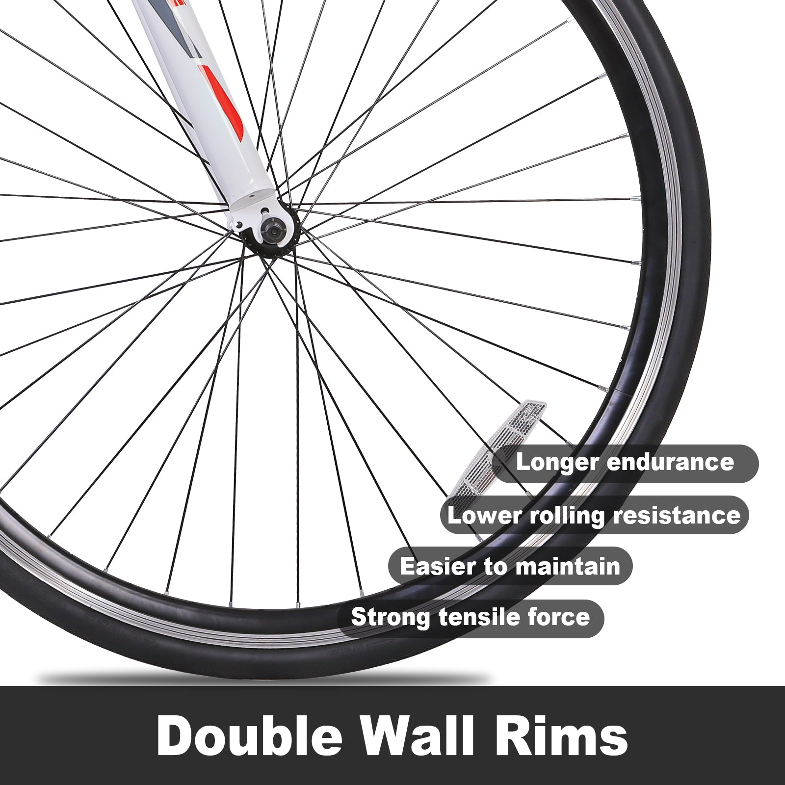 WEIZE Road Bike, 700C Wheel City Commuter Bicycle, 14 Speed Drop Bar ...