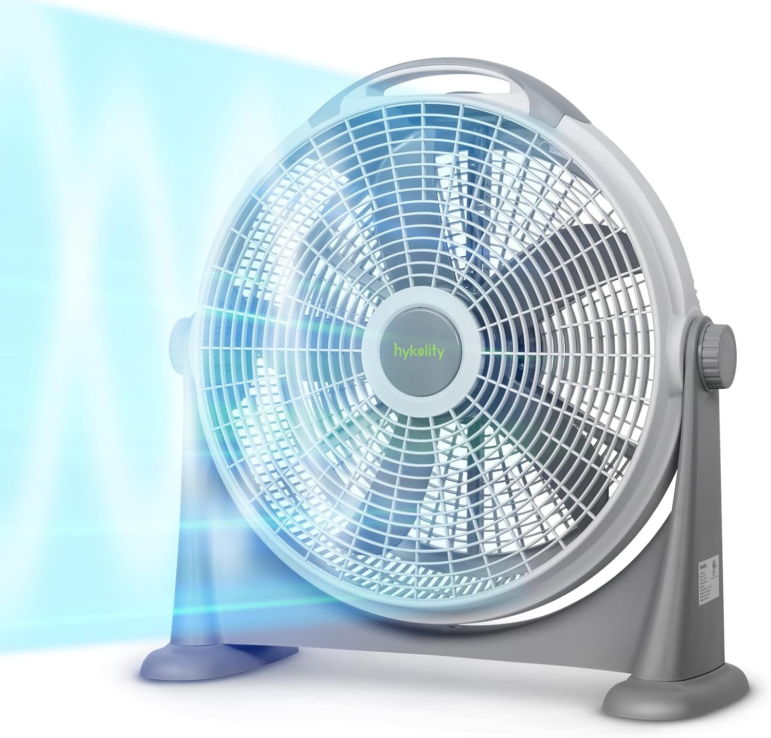 20" Pivoting Air Circulator Fan, 3-Speed High Velocity – Hykolity