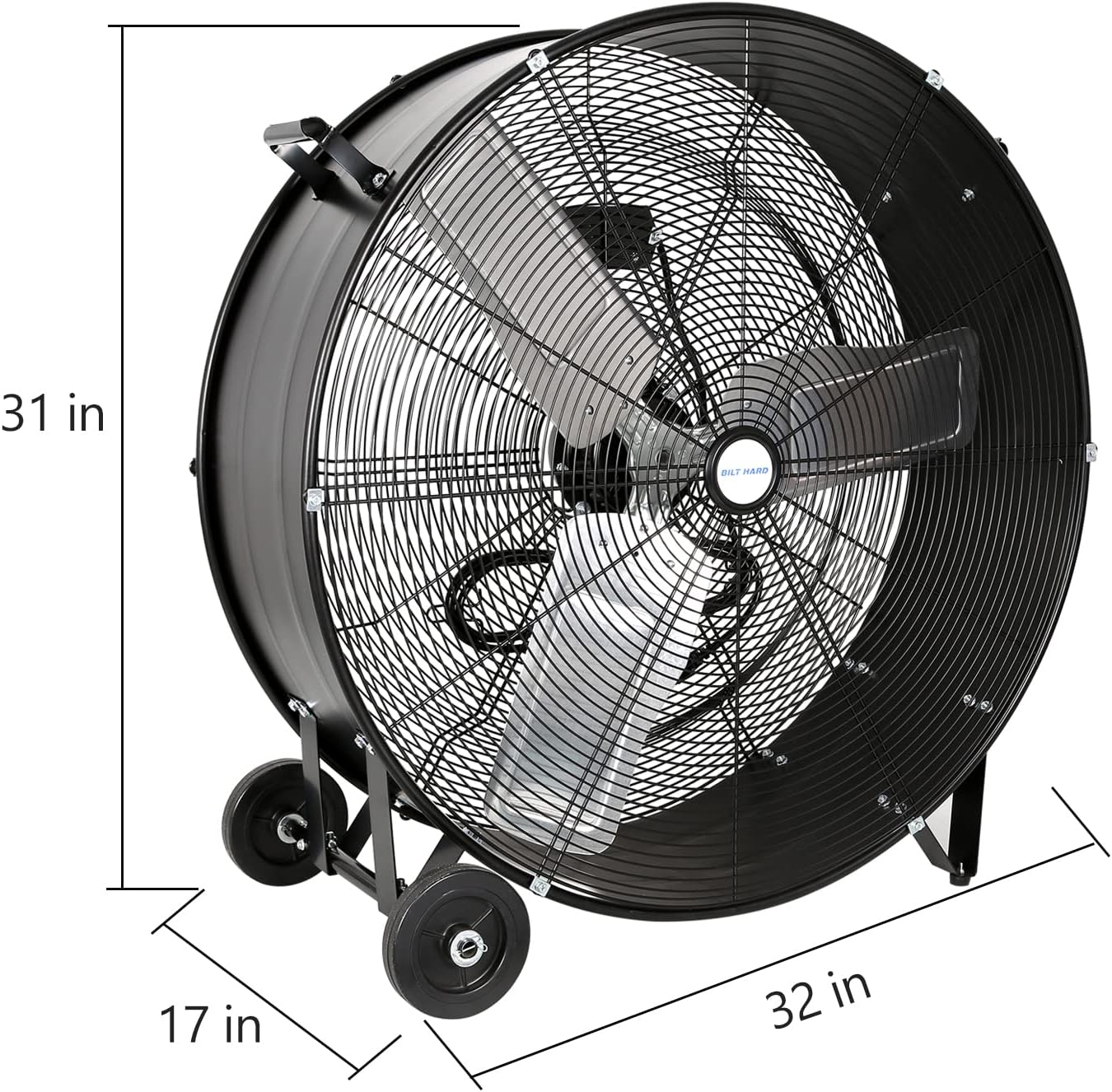 30" 13000 CFM High Velocity Drum Fan – Hykolity