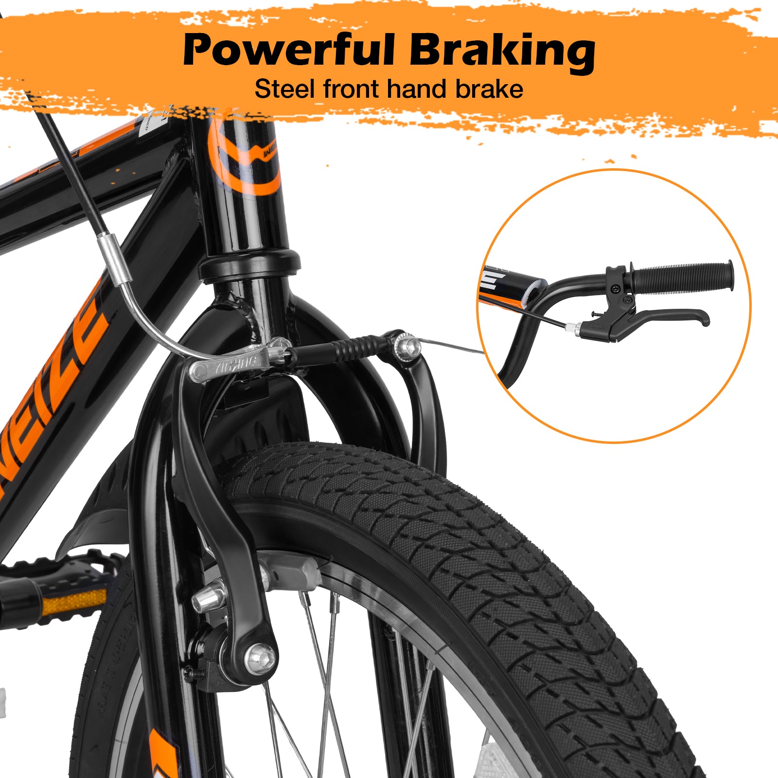 WEIZE Kids Bikes,20 Inch Boy's Bike for Kids,BMX Style Bicycle for Ages ...