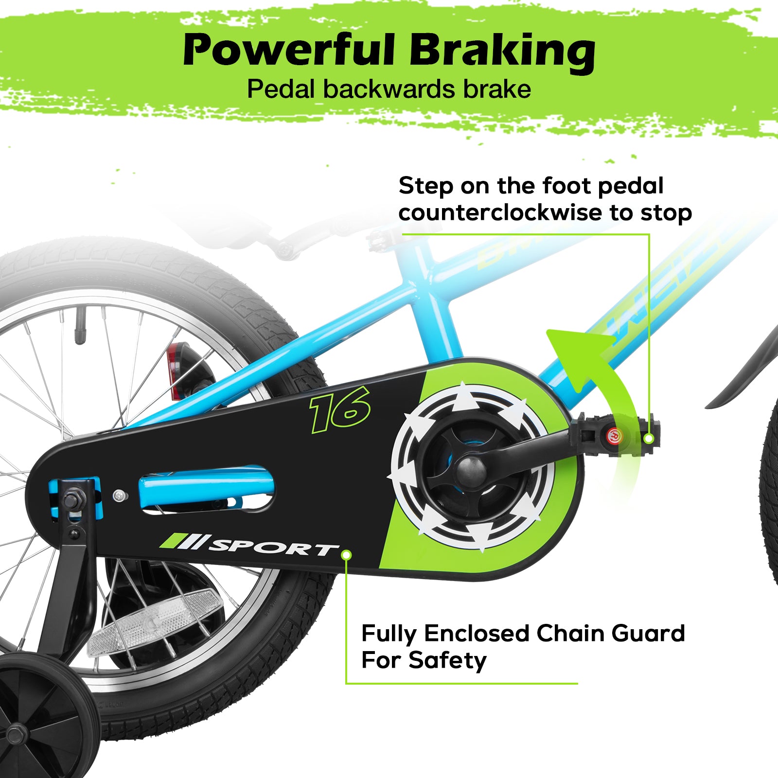 WEIZE Kids Bikes,16 Inch Boy's Bike for Kids,BMX Style Bicycle for Ages ...