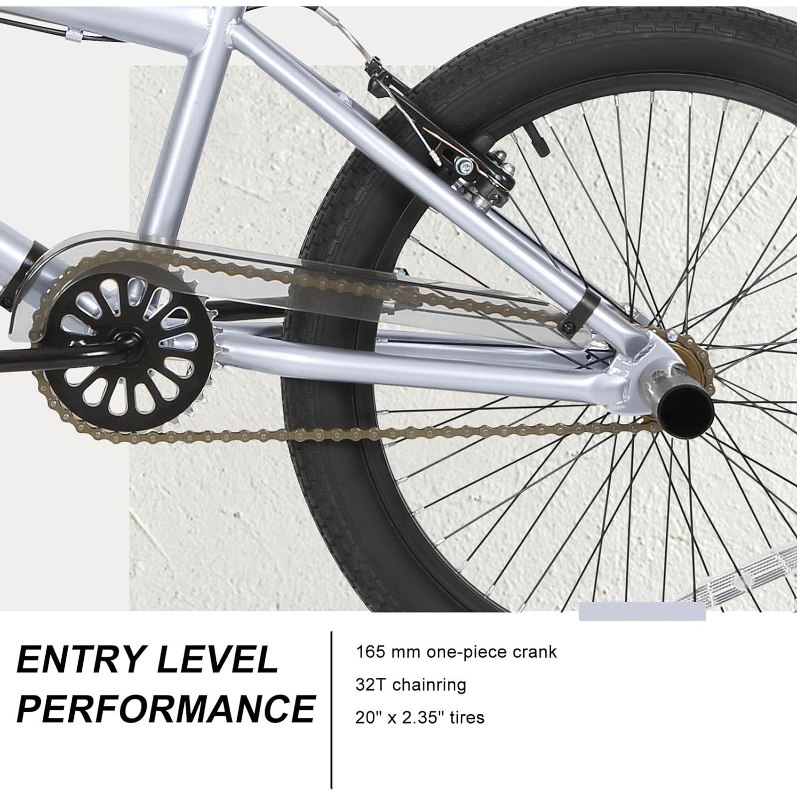 hykolity 20 inch BMX Bike Freestyle Cycling Trick Bicycle with 4 Pegs ...