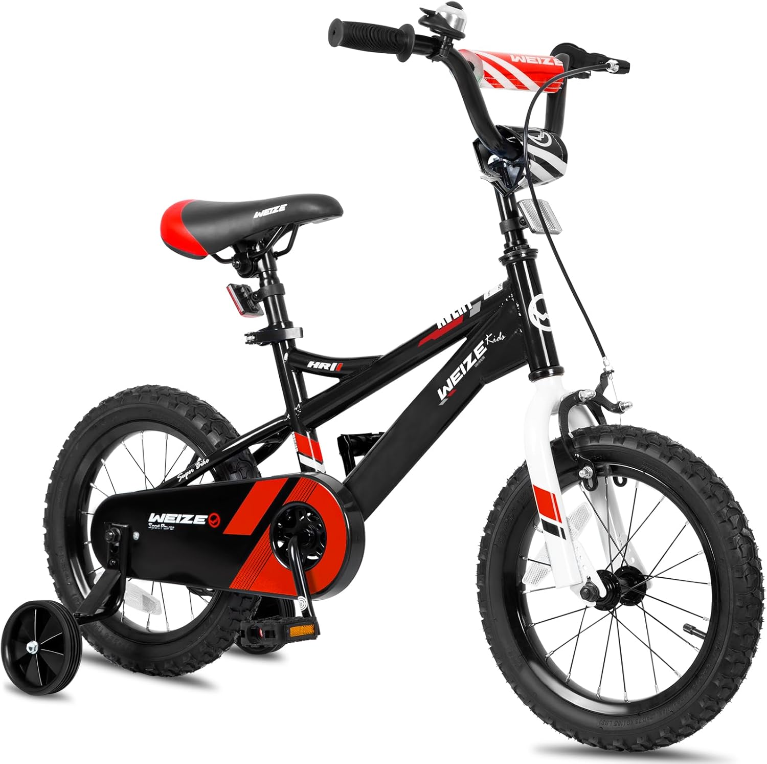 Weize Kids Bike, 14 Inch Children Bicycle for Boy Girl Toddler Age 3-5 ...