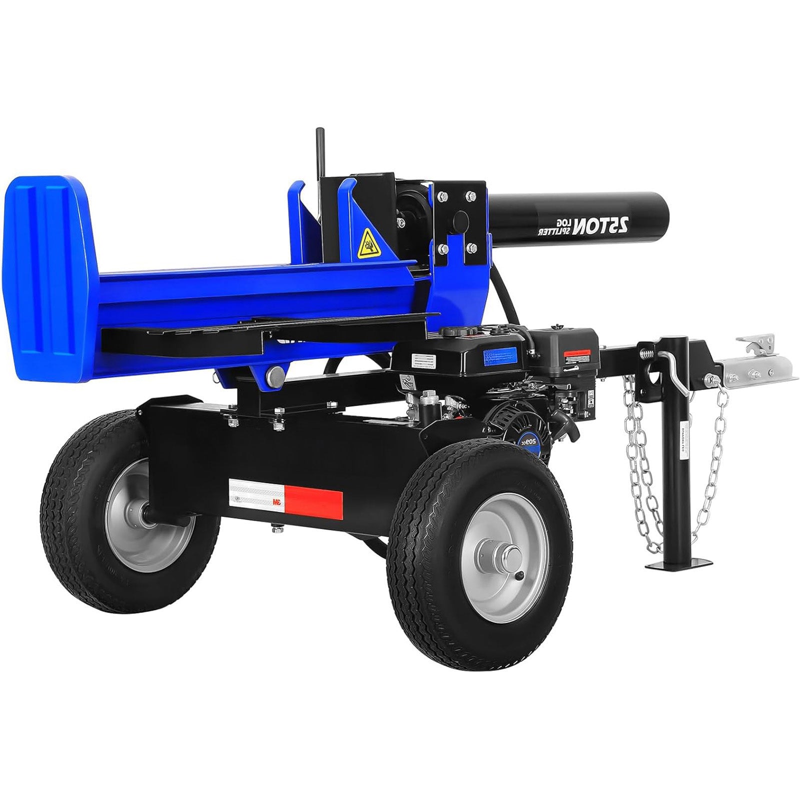 Hykolity Gas Log Splitter Portable Full Beam 30 Ton Auto Return Horizo
