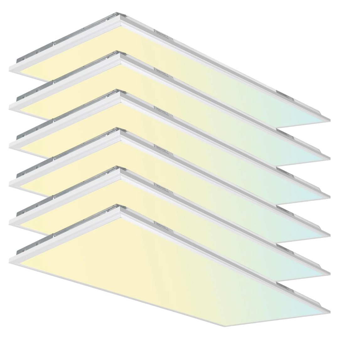 2x4 FT LED Flat Panel Troffer Light, 40/50/60W, 3CCT, 115LM/W, 0-10V D ...