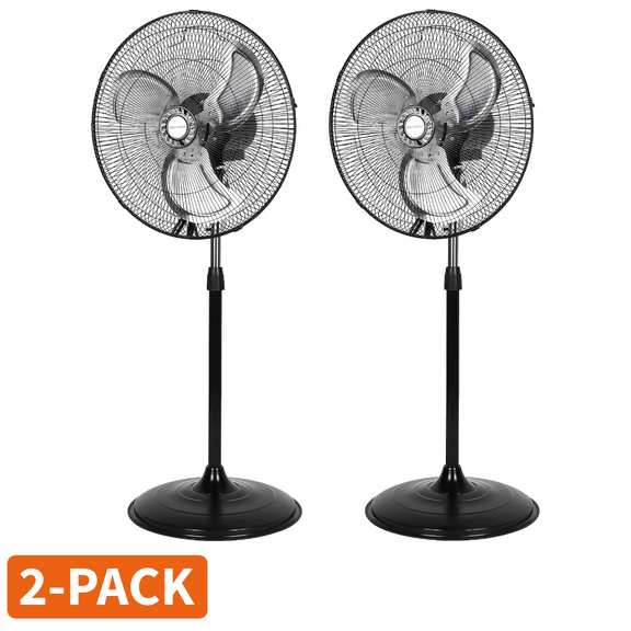 18" High Velocity Pedestal Oscillating Fan, 3-Speed Standing Fan – Hykolity