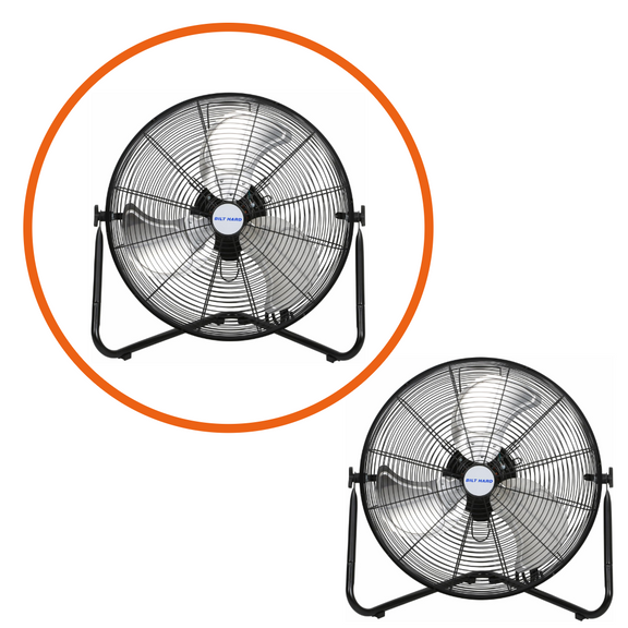 BILT HARD 20" High Velocity Floor Fan, 4600 CFM 3-Speed Industrial Sho ...