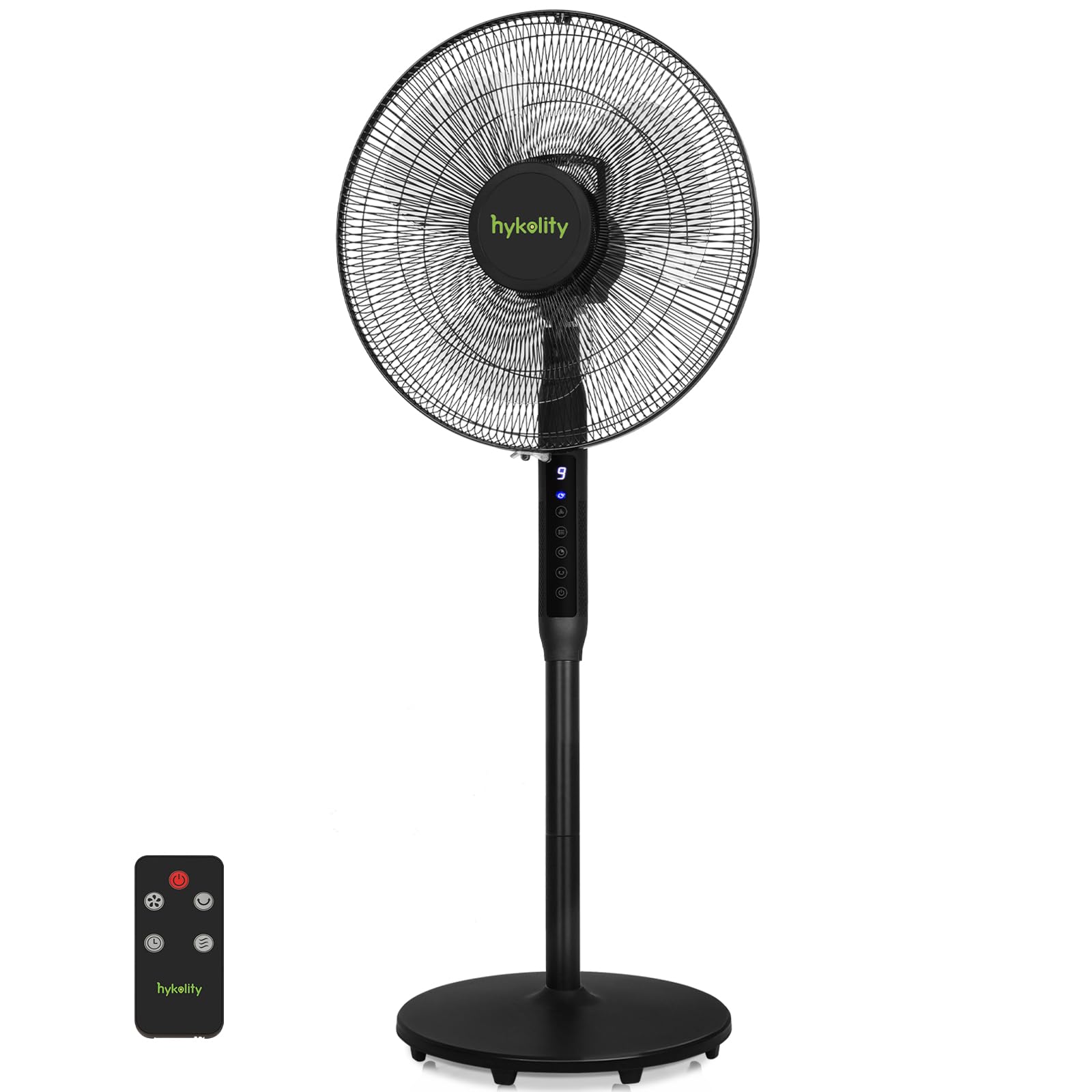 HYKOLITY Oscillating Pedestal Fan, 16 in Ultra Quiet Standing Fan with ...