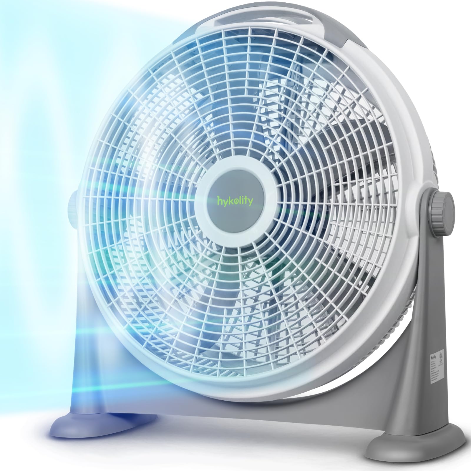 20" Pivoting Air Circulator Fan, 3-Speed High Velocity – Hykolity