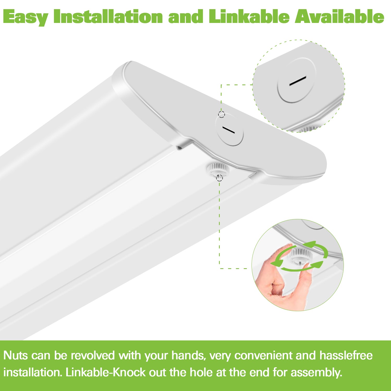 110W 8FT LED Shop Lights Ultra Slim LED Wraparound – Hykolity