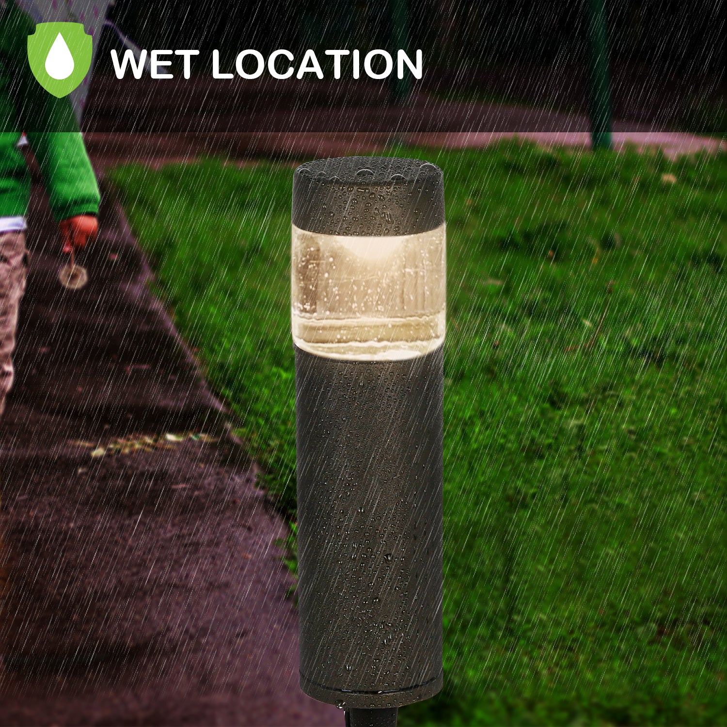 Low Voltage Landscape Lights, 3W 191LM 12V LED Round Bollard Light, Al ...