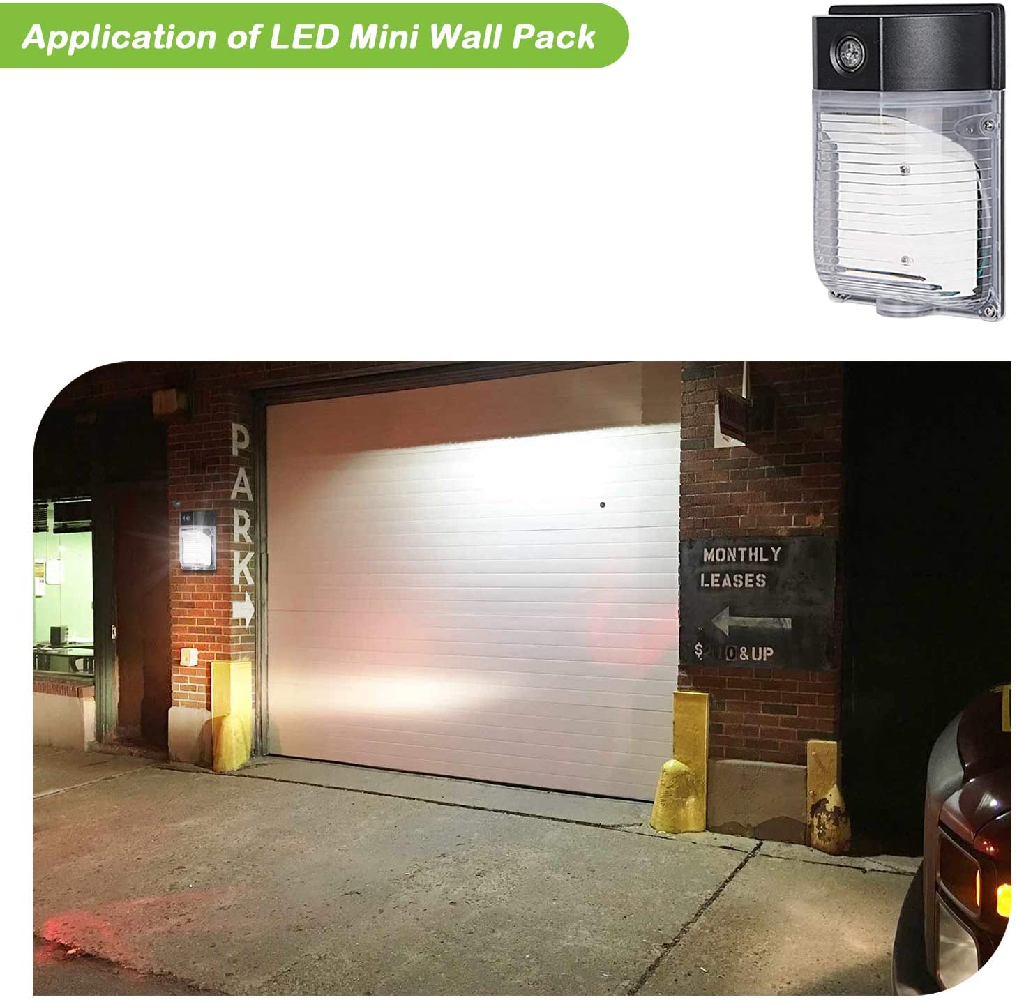 30W LED Wall Pack Light with Photocell, 3450LM 5000K – Hykolity