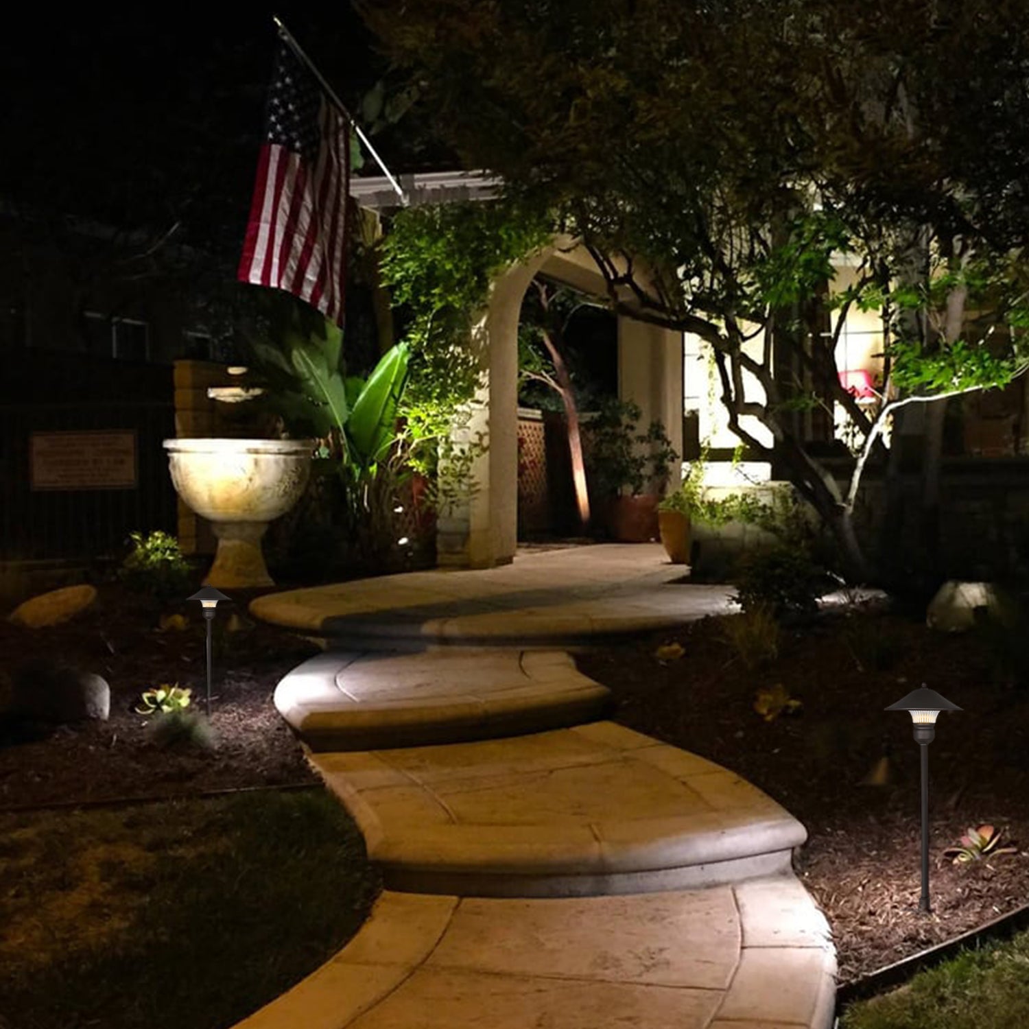 3W 150LM Outdoor LED Landscape Path Light, Die-cast Aluminum Construct ...